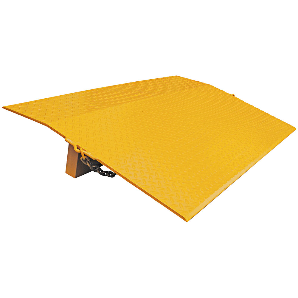 Vestil 48" x 30" Yellow Steel Truck Dock Plate SE-4830 - 5,000 lb. Capacity