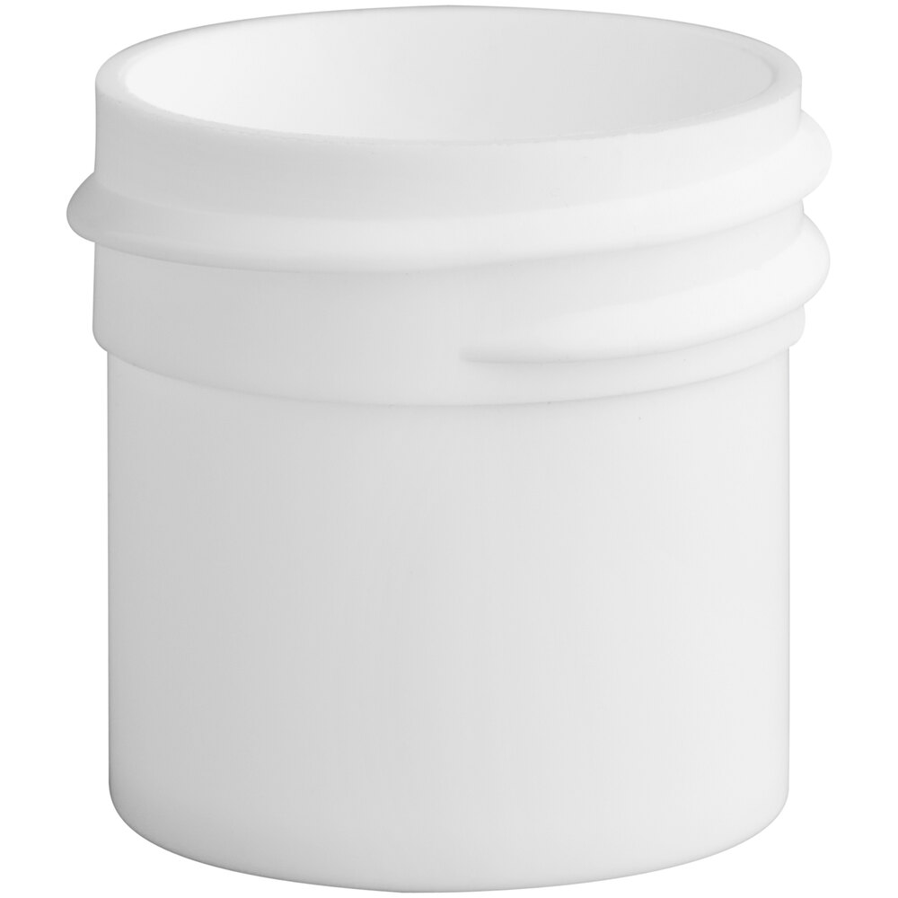 1/4 oz. White Regular Wall Polypropylene Jar - 2,000/Case