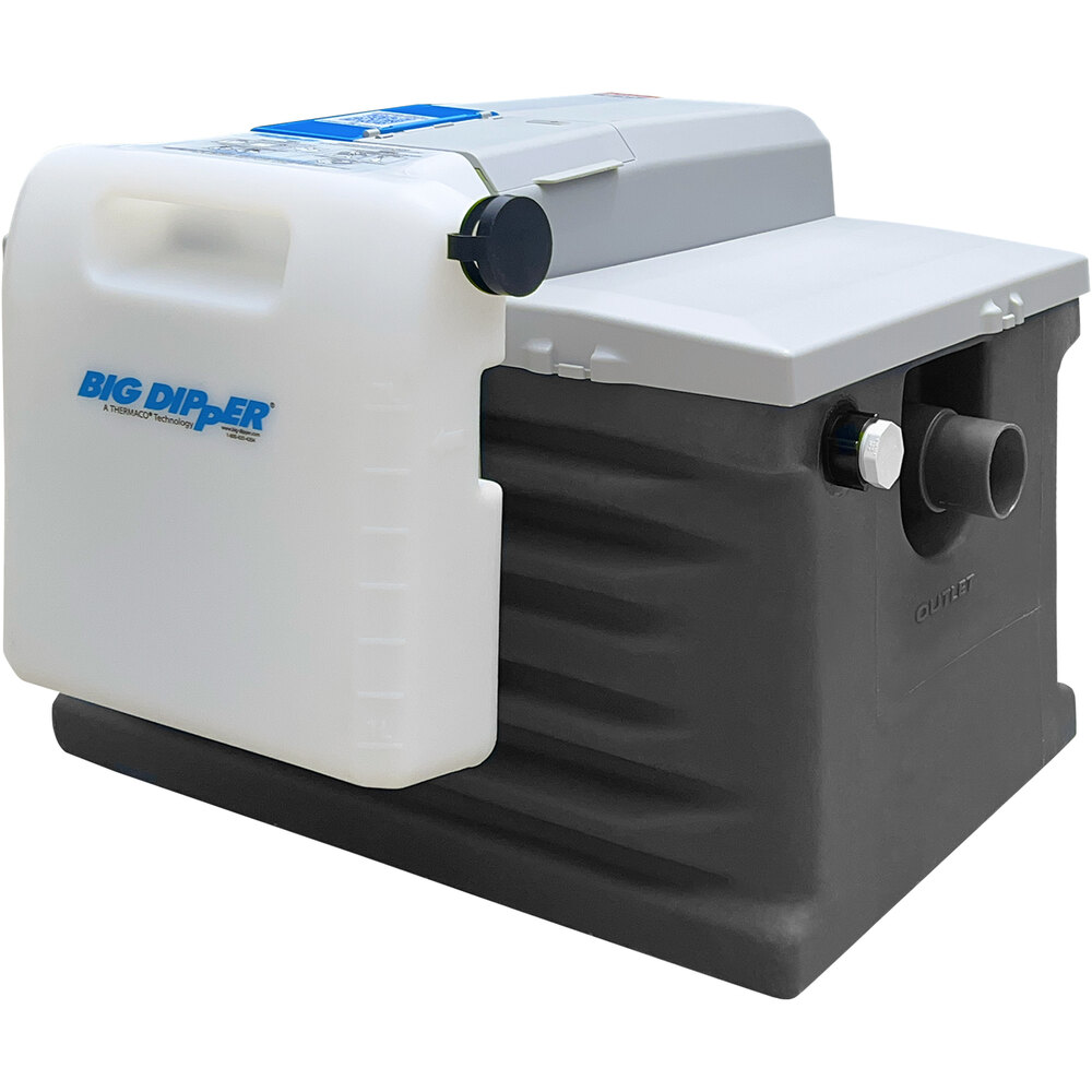 Thermaco Big Dipper W-250-IS-T 56 lb. Automatic Grease Trap with ...
