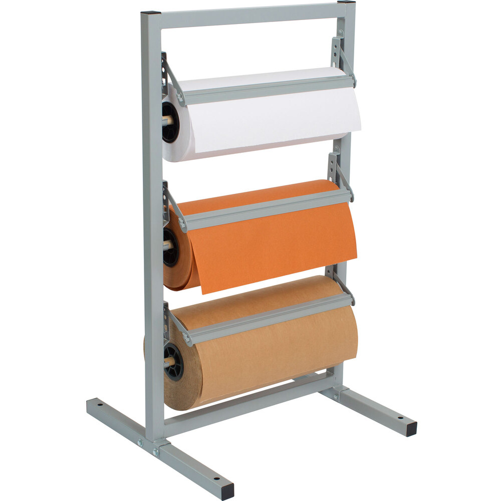 Bulman T343R-15 15" Three Deck Tower Paper Rack with Serrated Blade