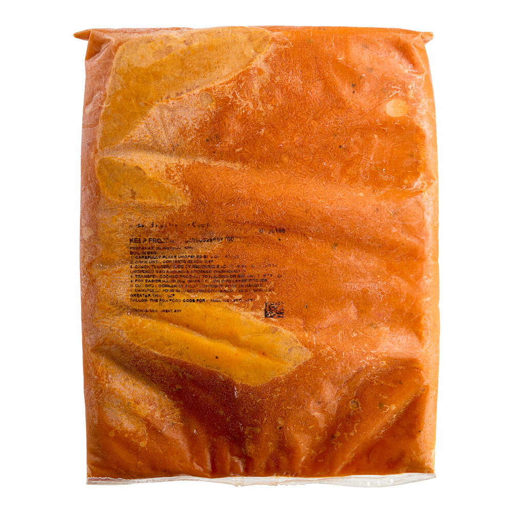 Chef Francisco Roasted Red Pepper and Gouda Soup 4 lb. - 4/Case