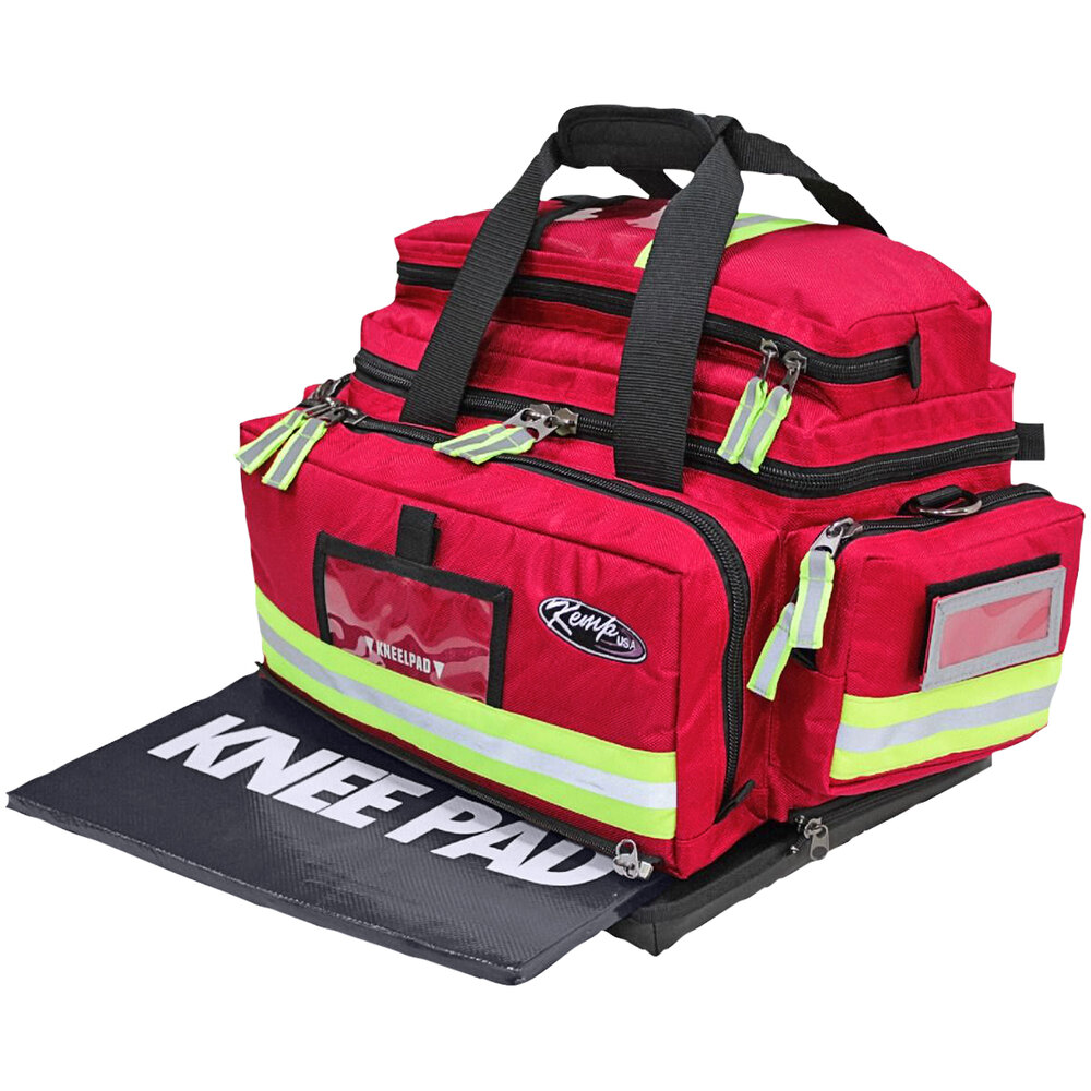 Kemp USA Red Large Premium Professional Trauma Bag 10-104-RED-PRE