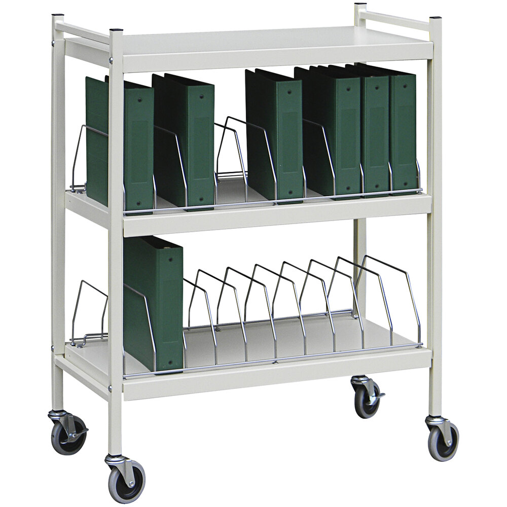 Omnimed Omnicart Light Gray 20-Binder Open Cart 260002-LG