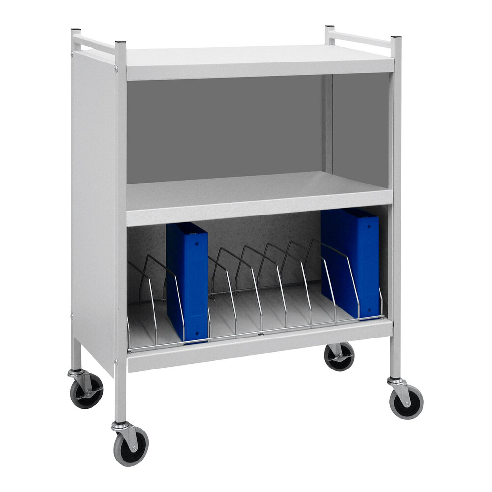 Omnimed Omnicart Light Gray 10-Binder Closed Cart 260110-LG