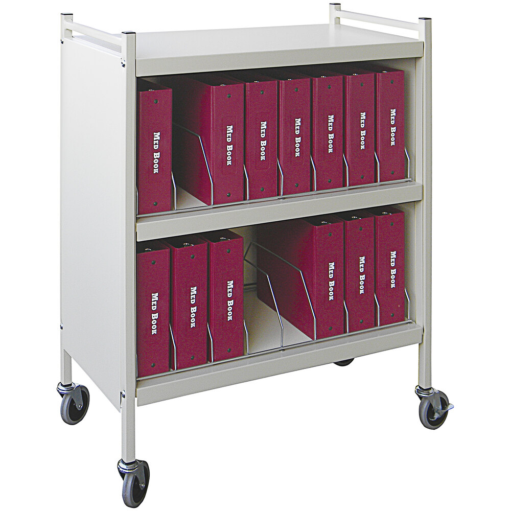 Omnimed Omnicart Beige 8-Binder Big Beam Closed Cart 261508-BG