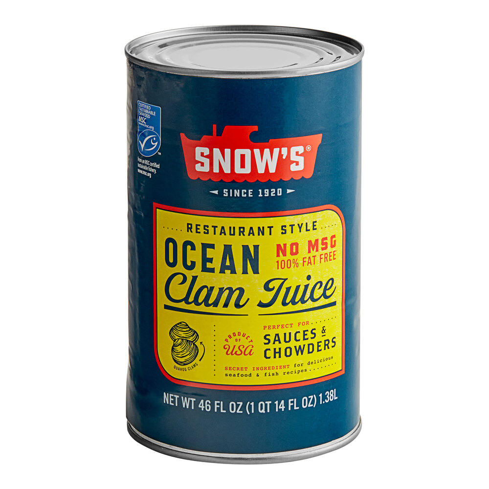 Clam Juice (46 oz., 12/Case) - Buy from WebstaurantStore