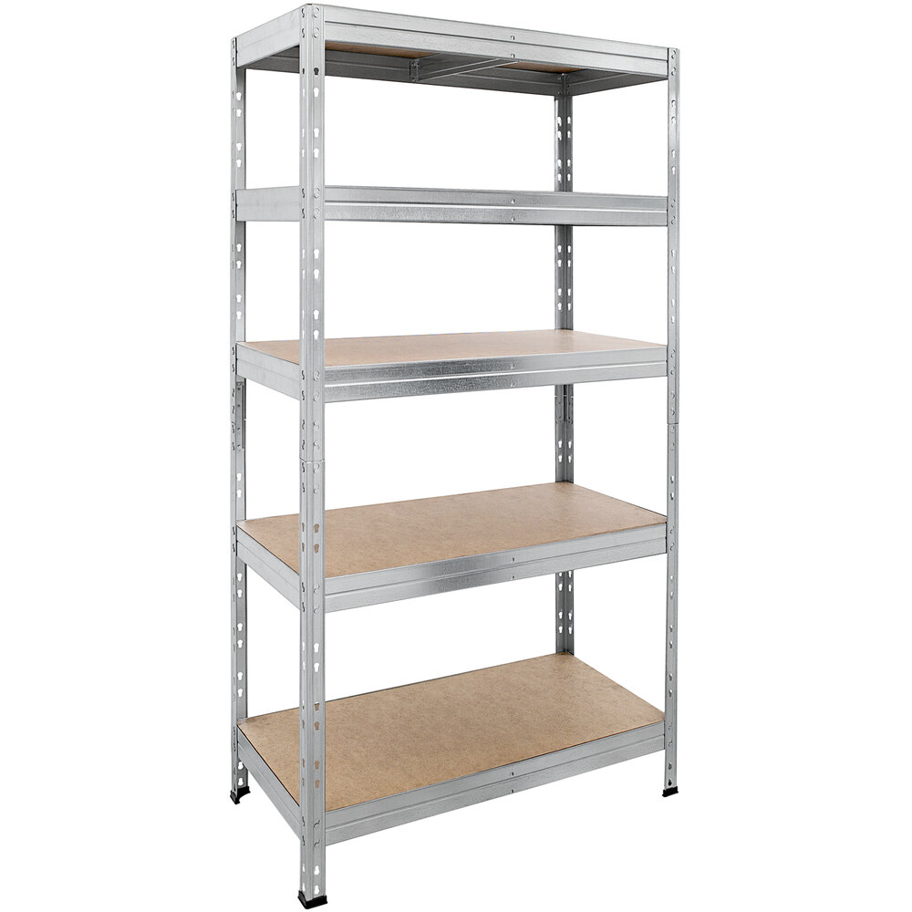 AR Shelving 18" x 35" x 71" Heavy-Duty 5-Shelf Galvanized Boltless ...