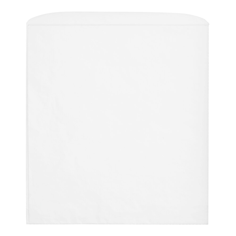 Choice White Wire Cone Basket Liner / Deli Wrap / Double Open Bag 9" x ...