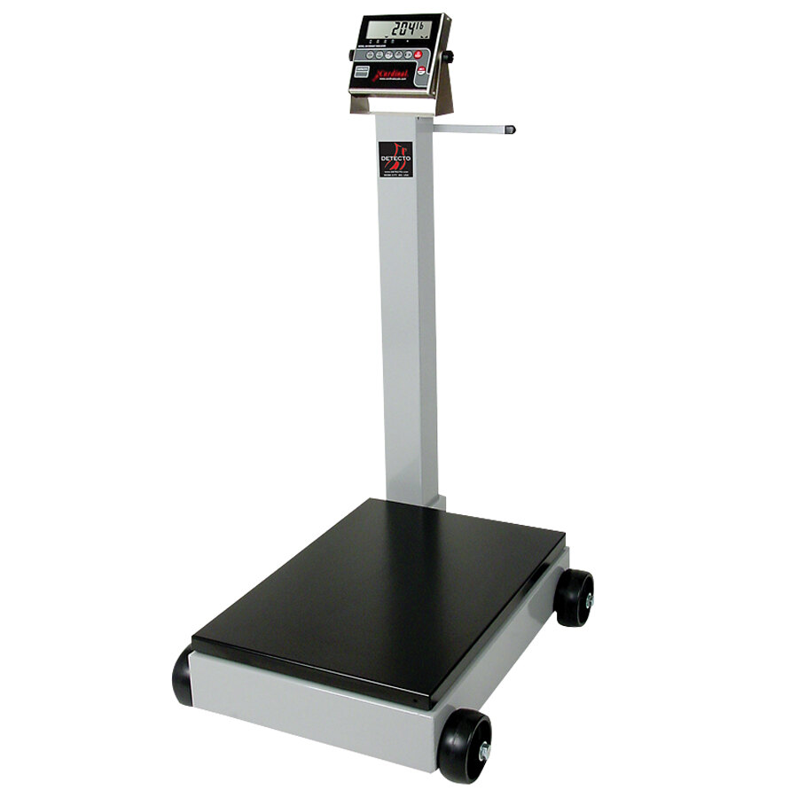 Cardinal Detecto 8852F-204 1000 lb. Portable Digital Floor Scale with ...