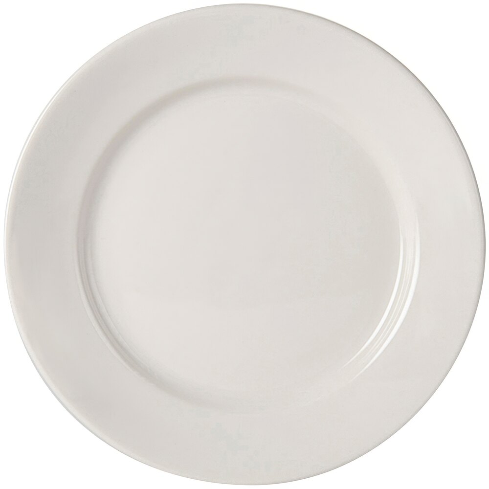 Tuxton Columbia 7 3/8" Eggshell China Plate - 36/Case