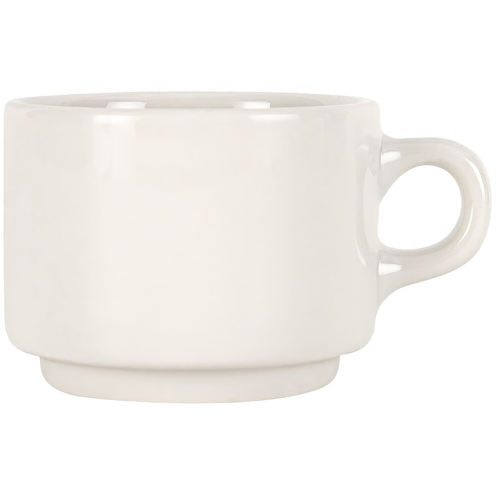 Tuxton Columbia 12 oz. Eggshell Latte Mug - 24/Case