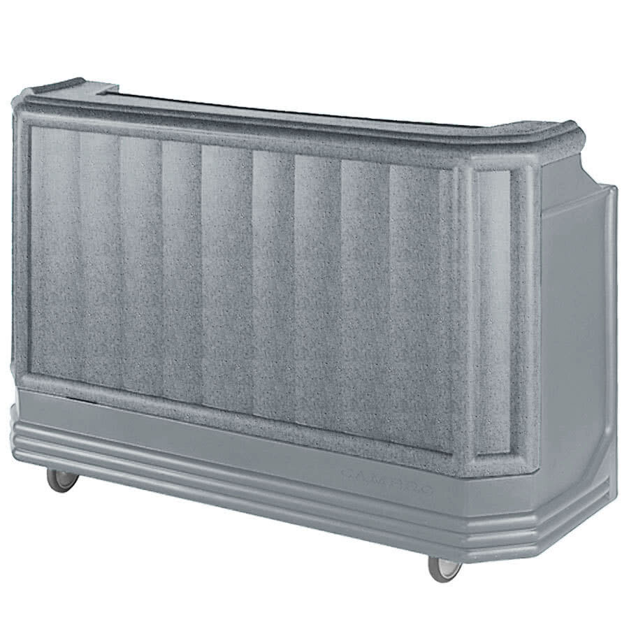 Cambro BAR730PM191 Granite Gray Cambar® 73" Post-Mix Portable Bar with ...