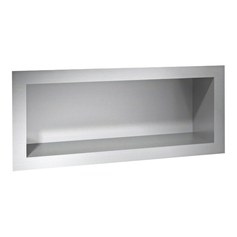 American Specialties, Inc. 10-0412 18" Stainless Steel Recessed Shelf