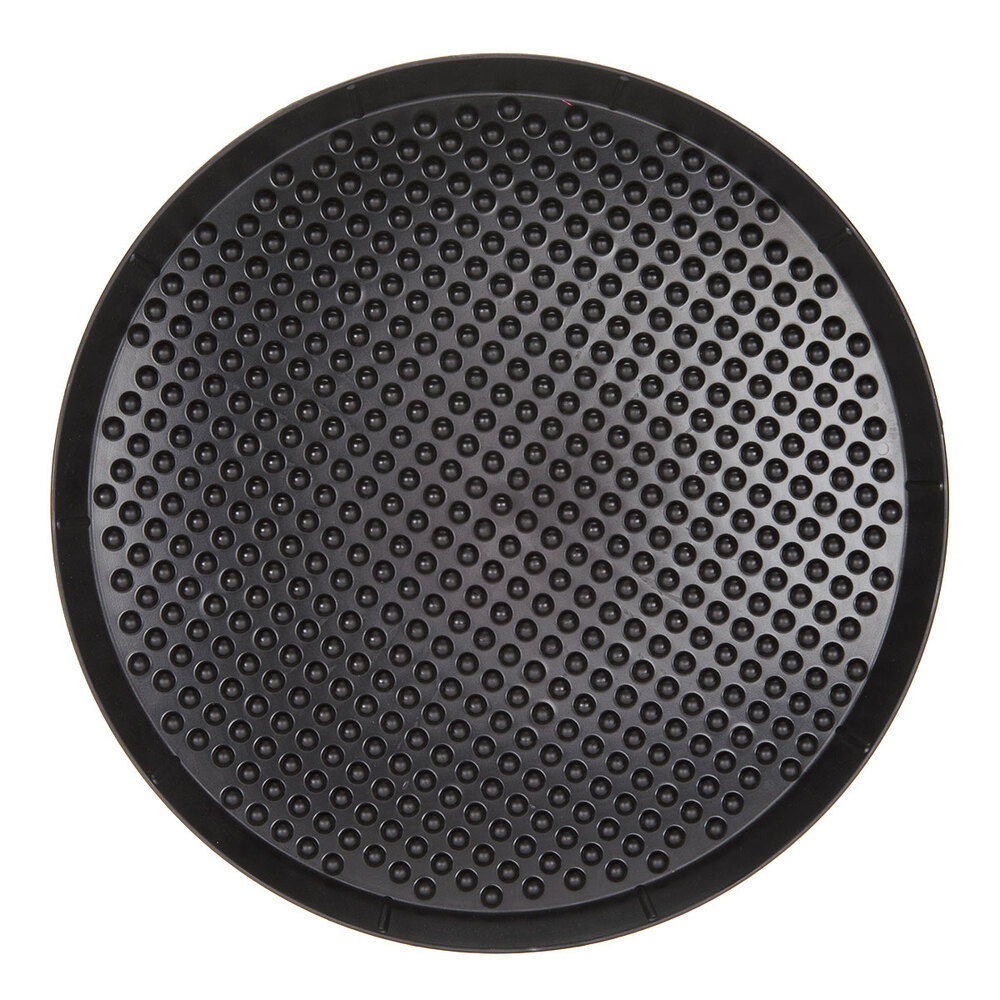 HS Inc. HS1034 18" Charcoal Polypropylene Pizza Pleezer Pizza Tray - 12 ...