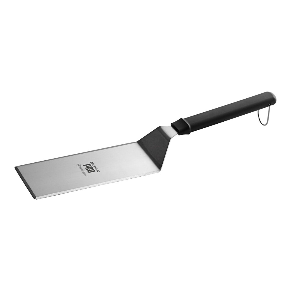 Backyard Pro 9" x 4" High Heat Solid Turner with Black Handle