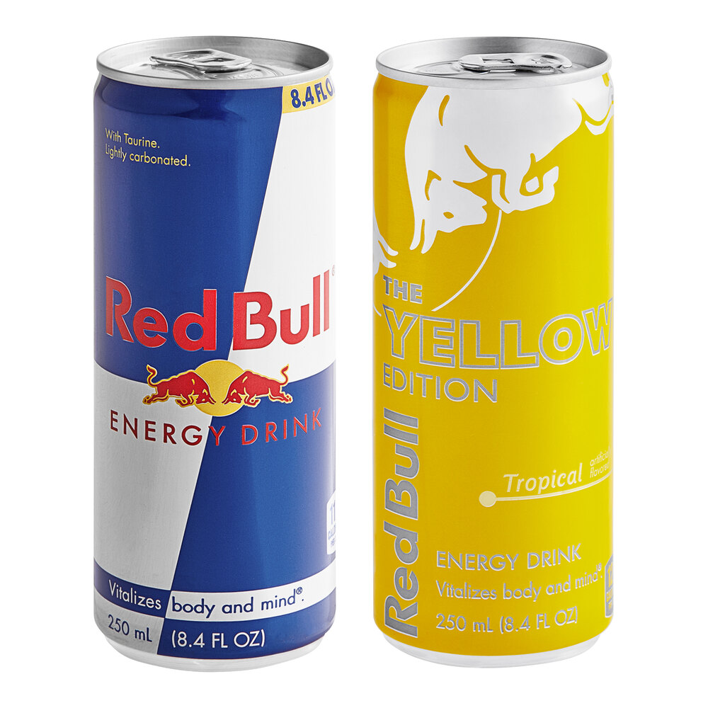 Red Bull Original and Tropical Assorted Variety Energy Drink 8.4 fl. oz ...