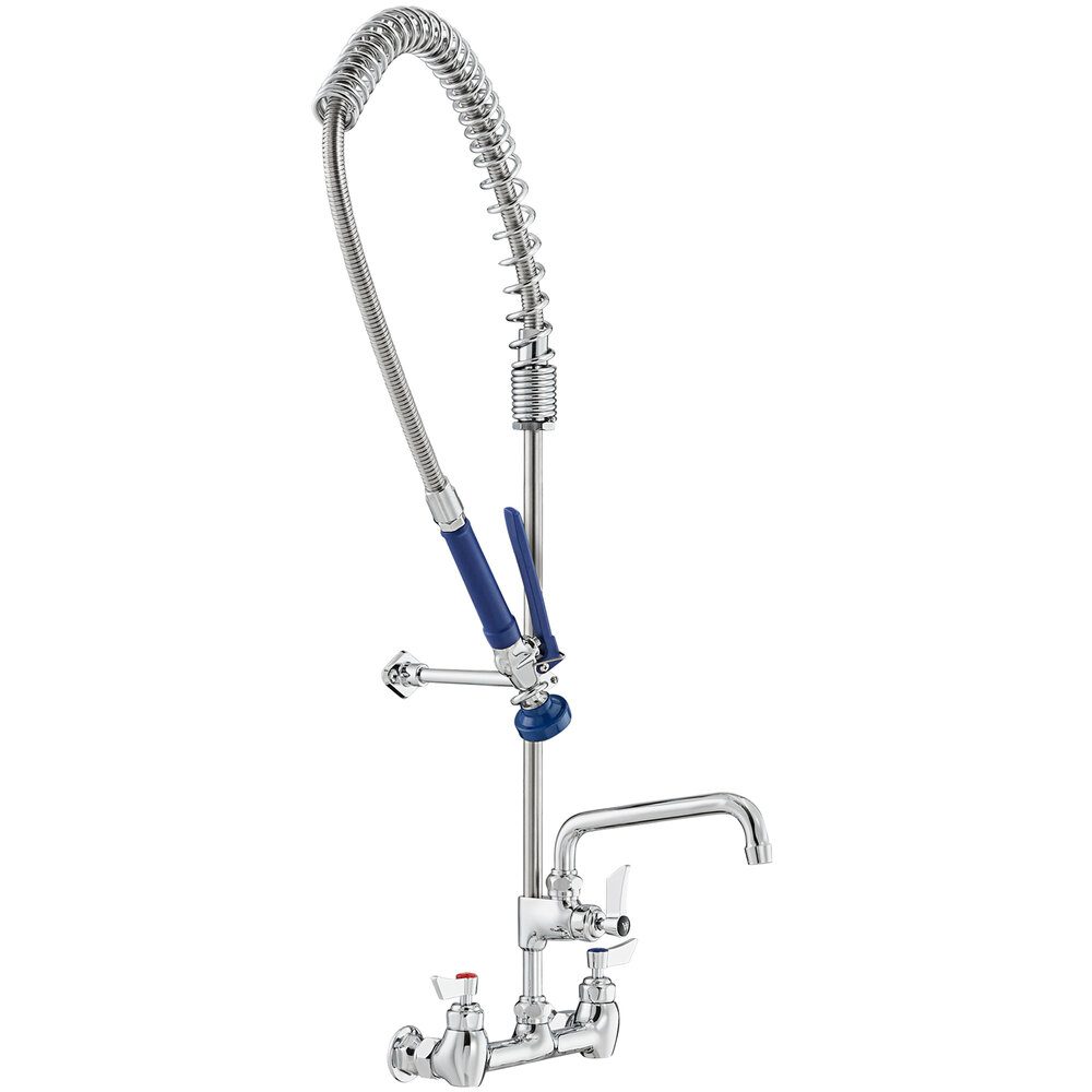 Waterloo 1.15 GPM Wall-Mounted Pre-Rinse Faucet with 8" Centers and 8 ...