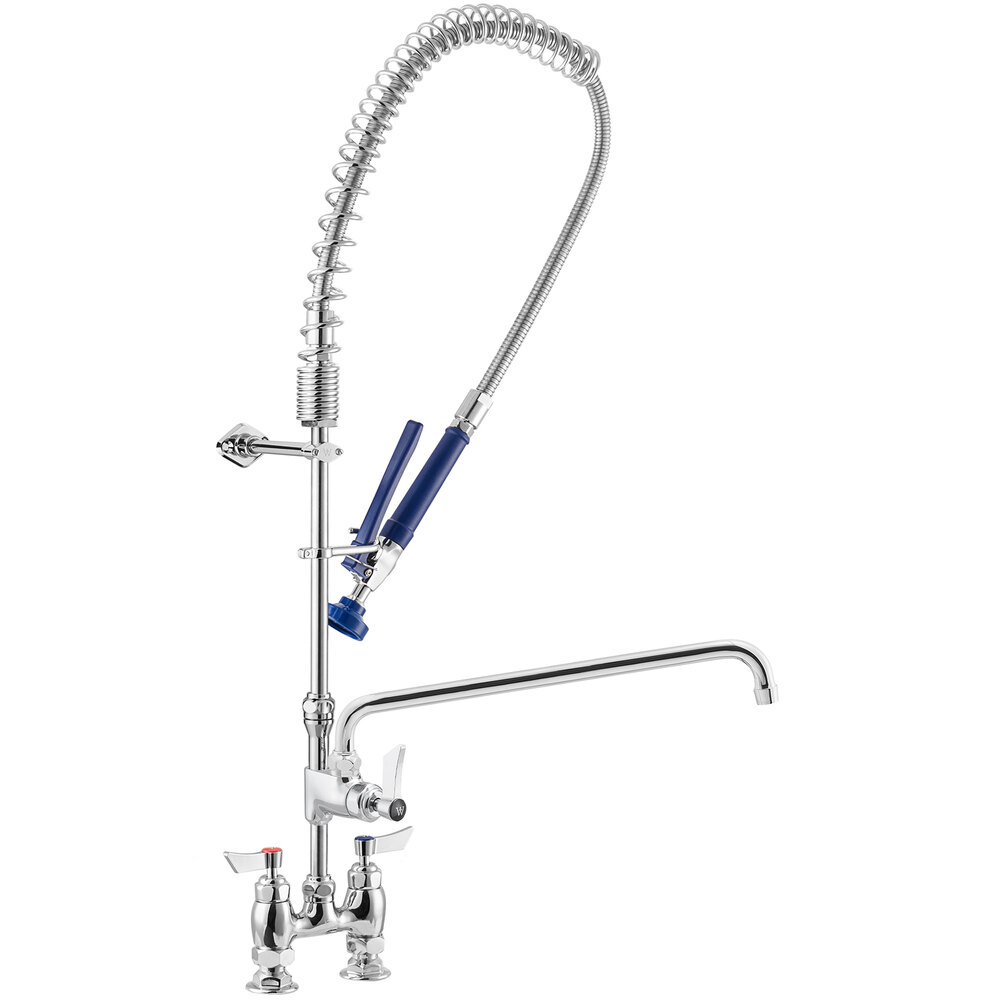 Waterloo 1.15 GPM Deck-Mounted Pre-Rinse Faucet with 4" Centers and 16 ...