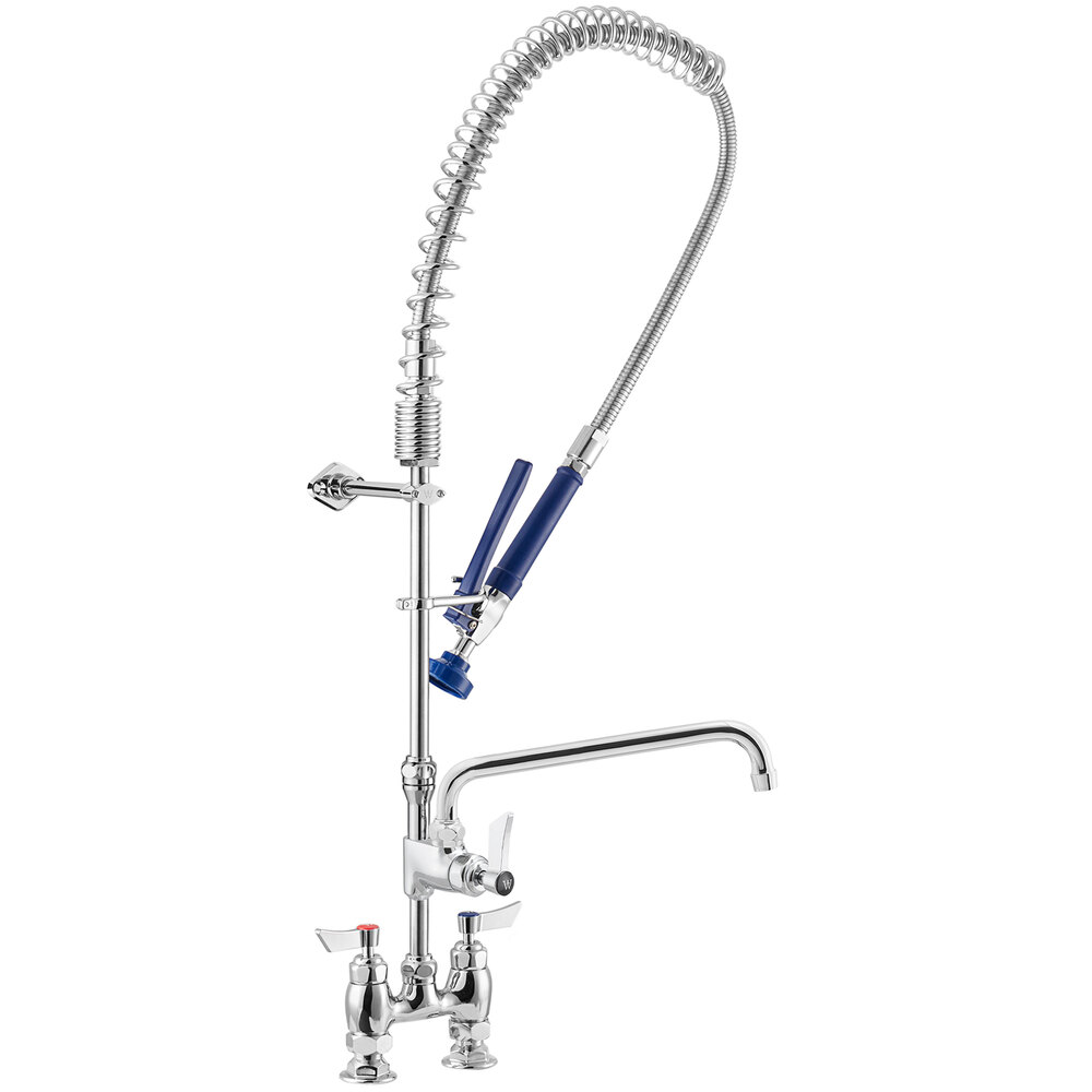 Waterloo 1.15 GPM Deck-Mounted Pre-Rinse Faucet with 4" Centers and 10 ...