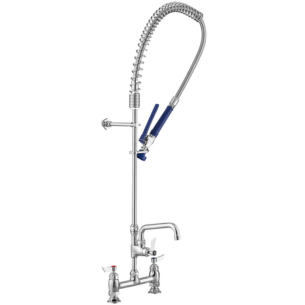 Waterloo 1.15 GPM Deck-Mounted Pre-Rinse Faucet with 8" Centers and 6 ...