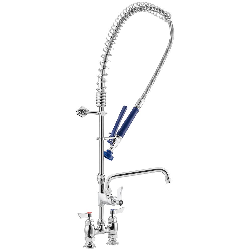 Waterloo 1.15 GPM Deck-Mounted Pre-Rinse Faucet with 4" Centers and 8 ...