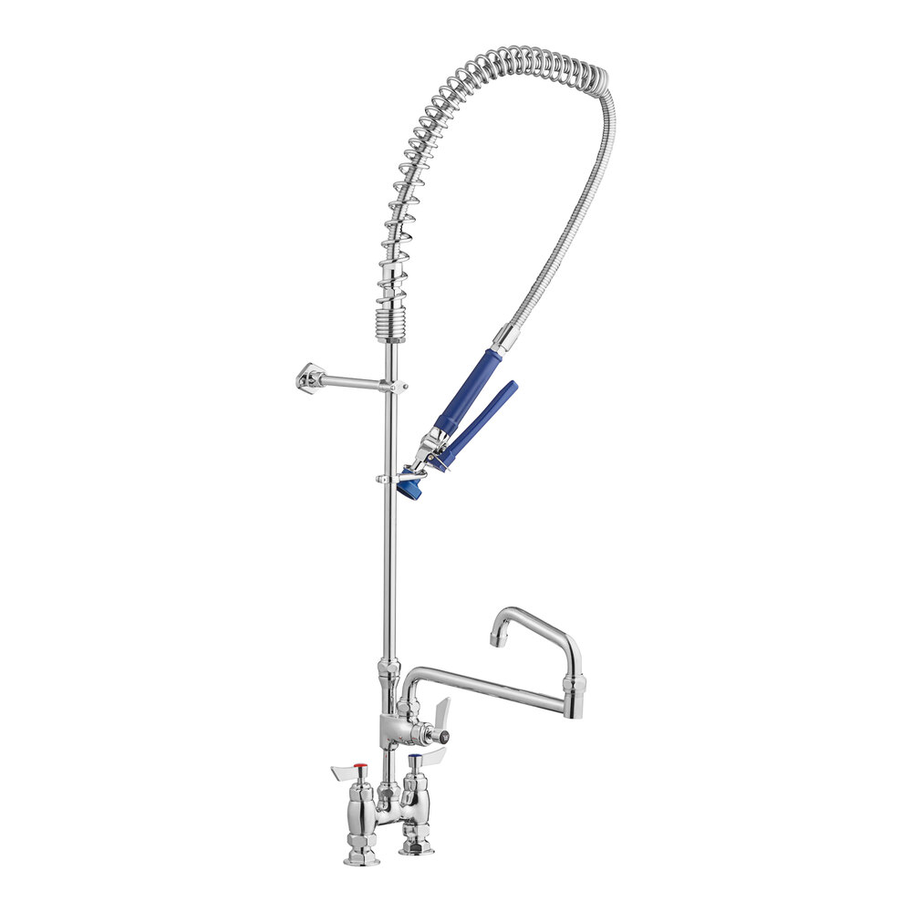 Waterloo 1.15 GPM Deck-Mounted Pre-Rinse Faucet with 4" Centers and 18 ...