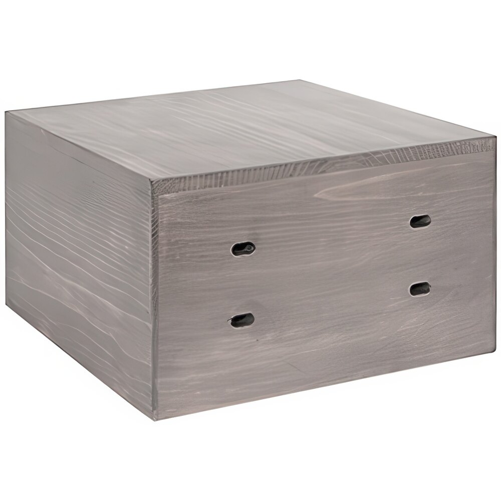 Cal-Mil Aspen 12" x 12" x 7" Square Gray Pine Display Riser System