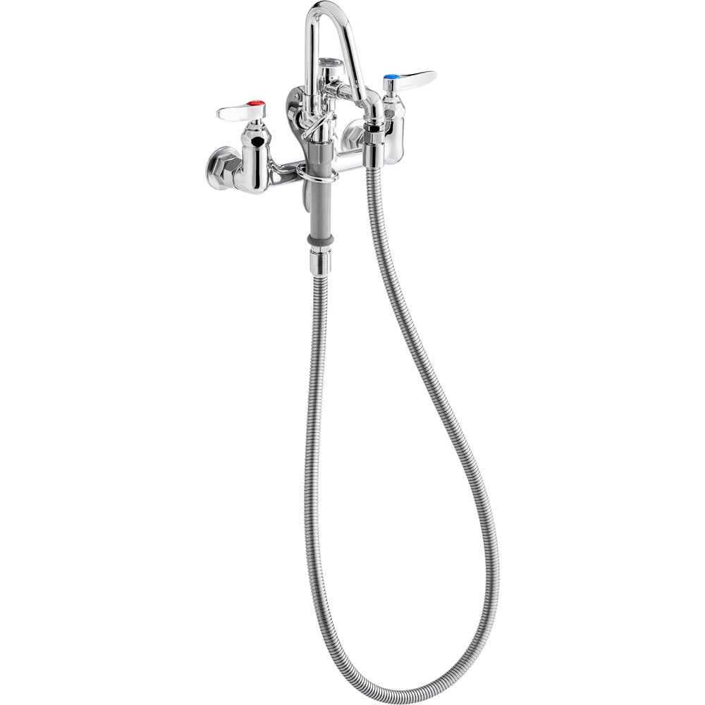 T&S B-0610-60H Wall Mount Pot / Kettle Filler with Dual Lever Handles ...