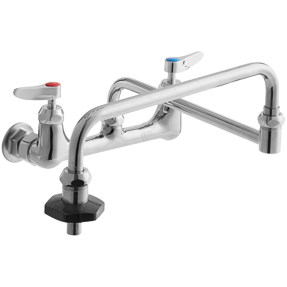 T&S B-0598-CR Wall Mount Pot / Kettle Filler with Adjustable Centers ...