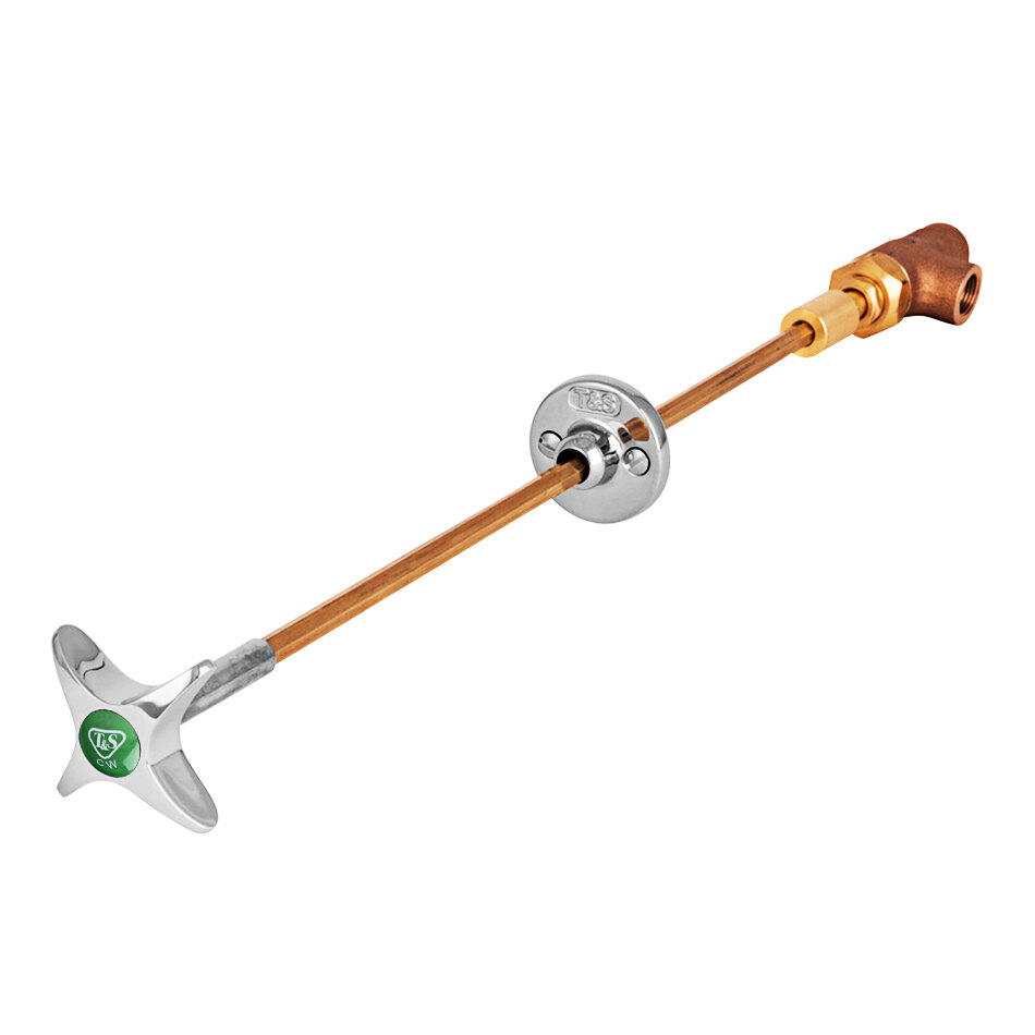 T&S BL-4720-02 Remote Control Straight Valve with 18" Centerline to ...