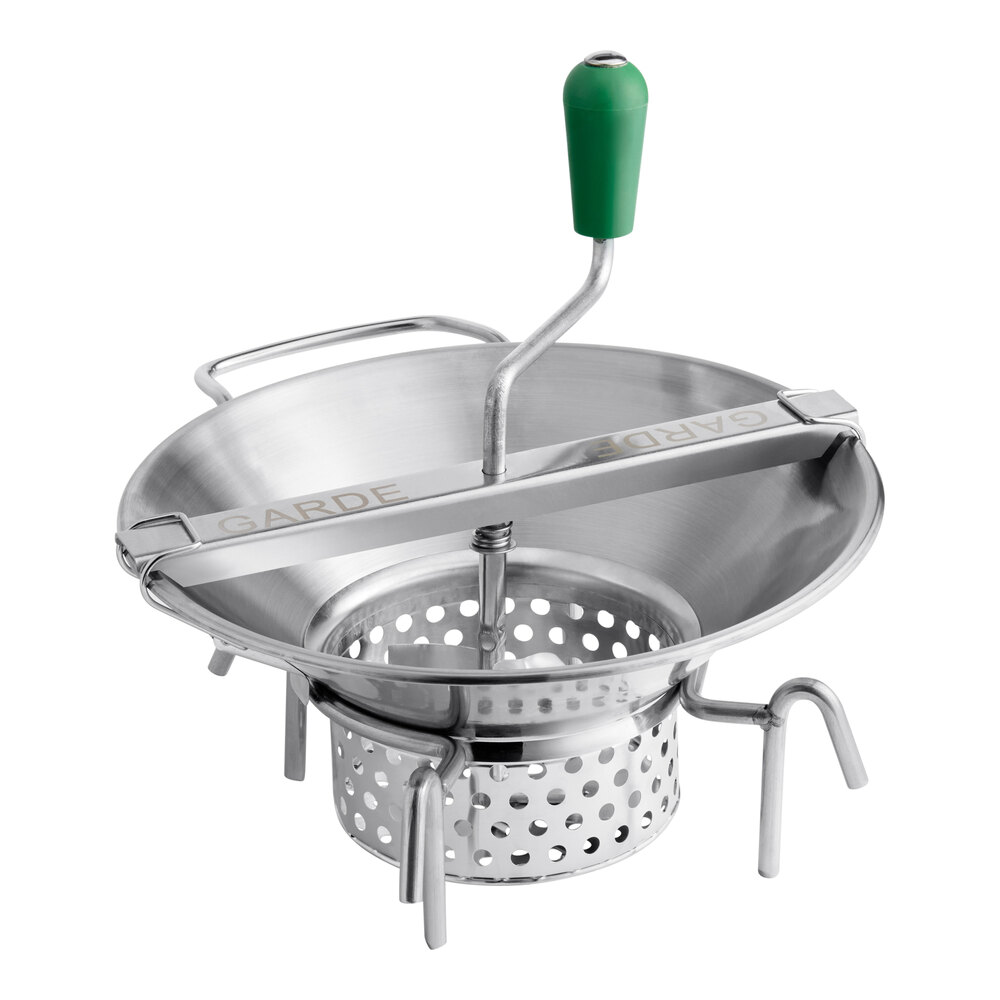 Garde XL Heavy-Duty Stainless Steel Rotary Food Mill with 3 Sieves - 5 ...
