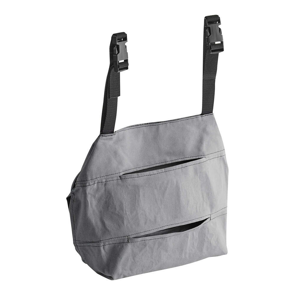 Lavex Gray Double Pocket Trash Bag Dispenser