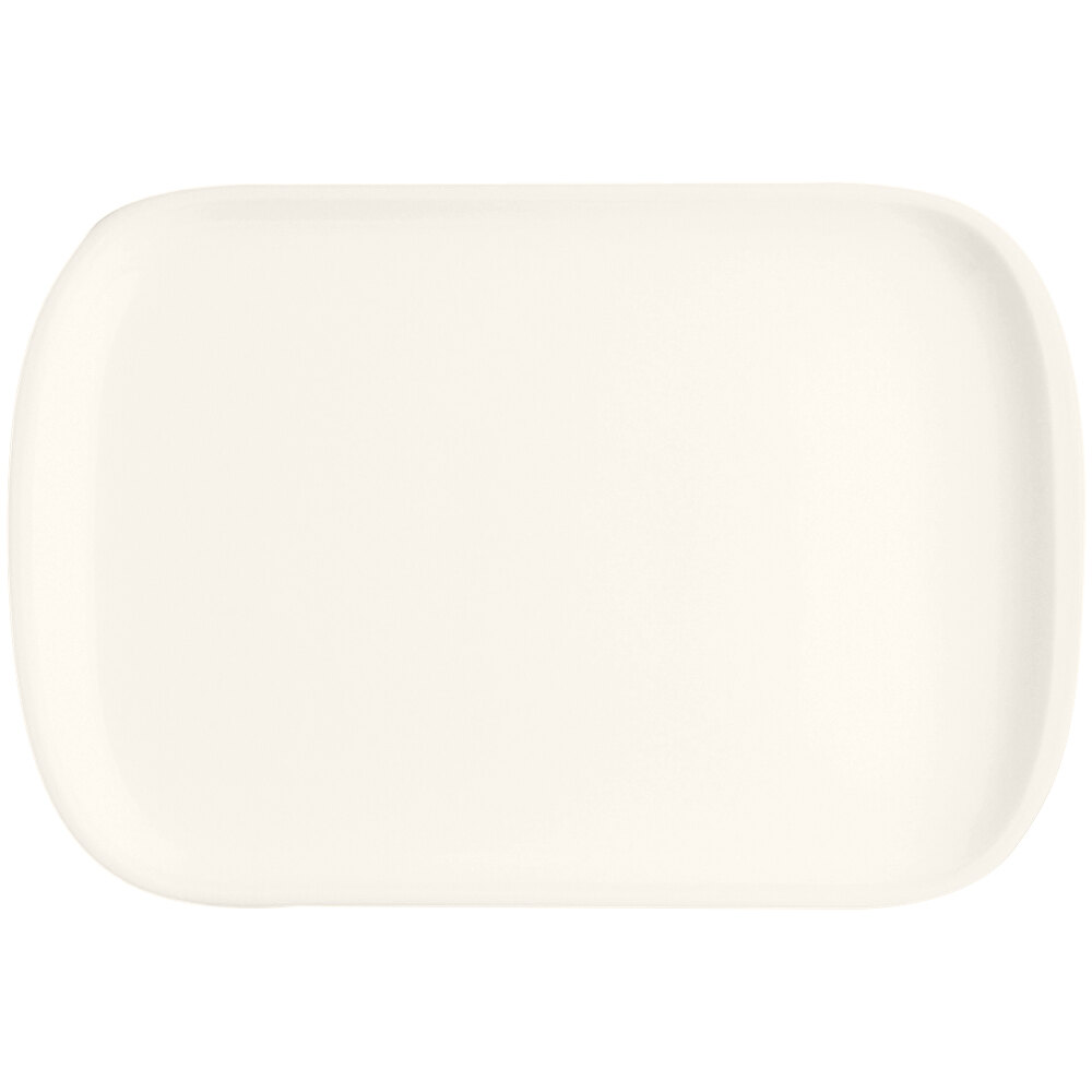 RAK Porcelain Ska 11 3/4" x 7 7/8" Ivory Rectangular Porcelain Platter ...