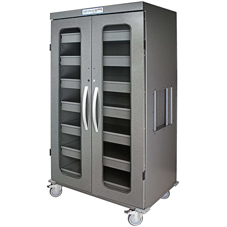 Harloff 1680-Box Intraocular Lens Storage Cart with Key Lock MS-IOL1680