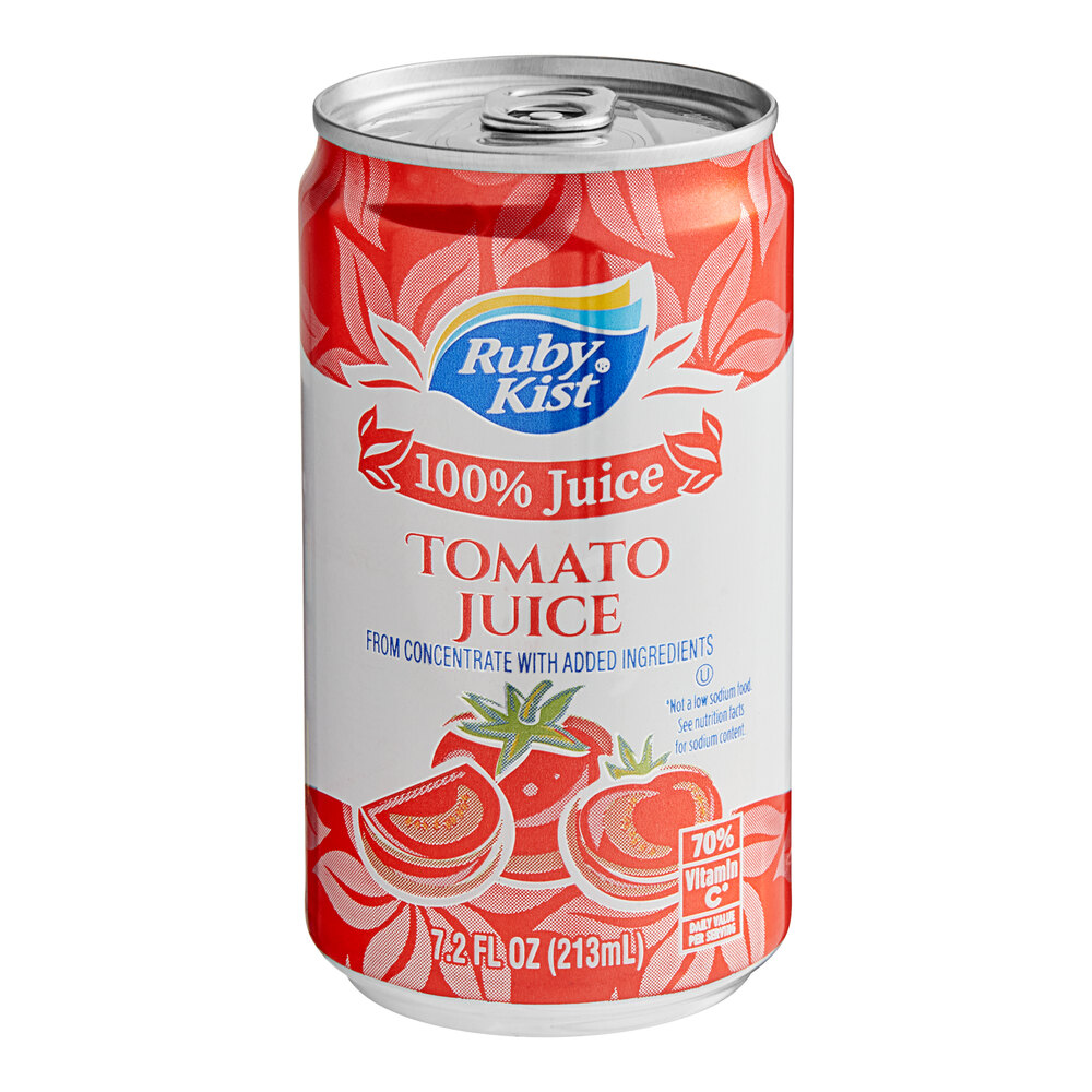 Ruby Kist Tomato Juice 7.2 fl. oz. Can - 24/Case