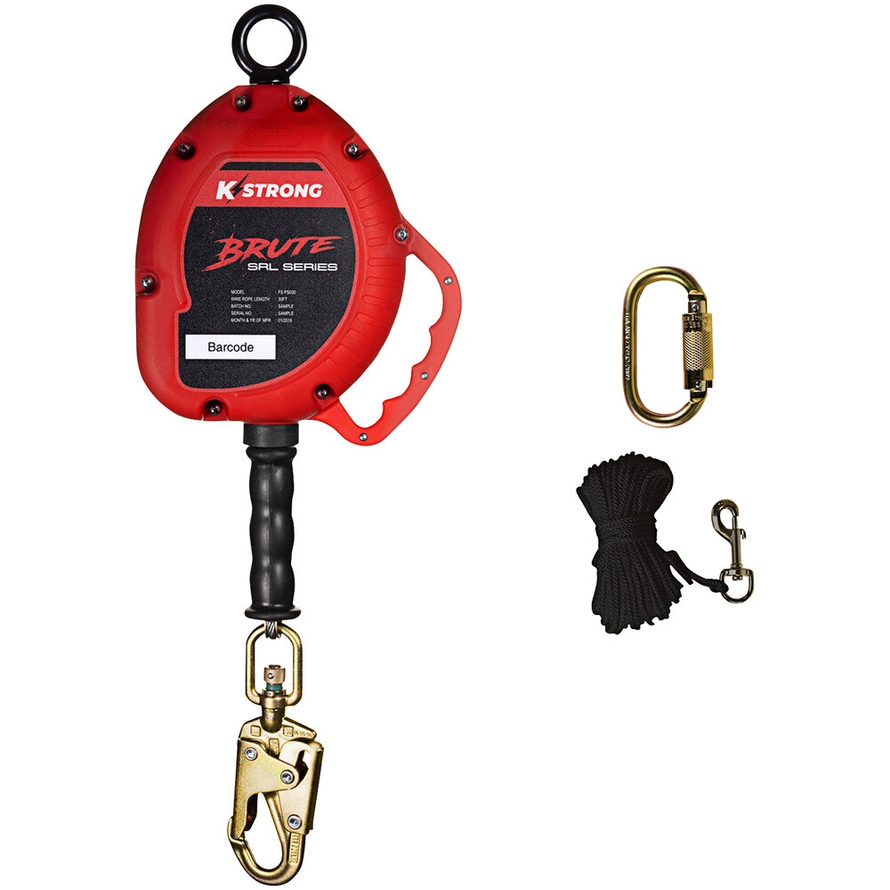 KStrong BRUTE 30' Galvanized Steel Self-Retracting Lifeline UFS310030