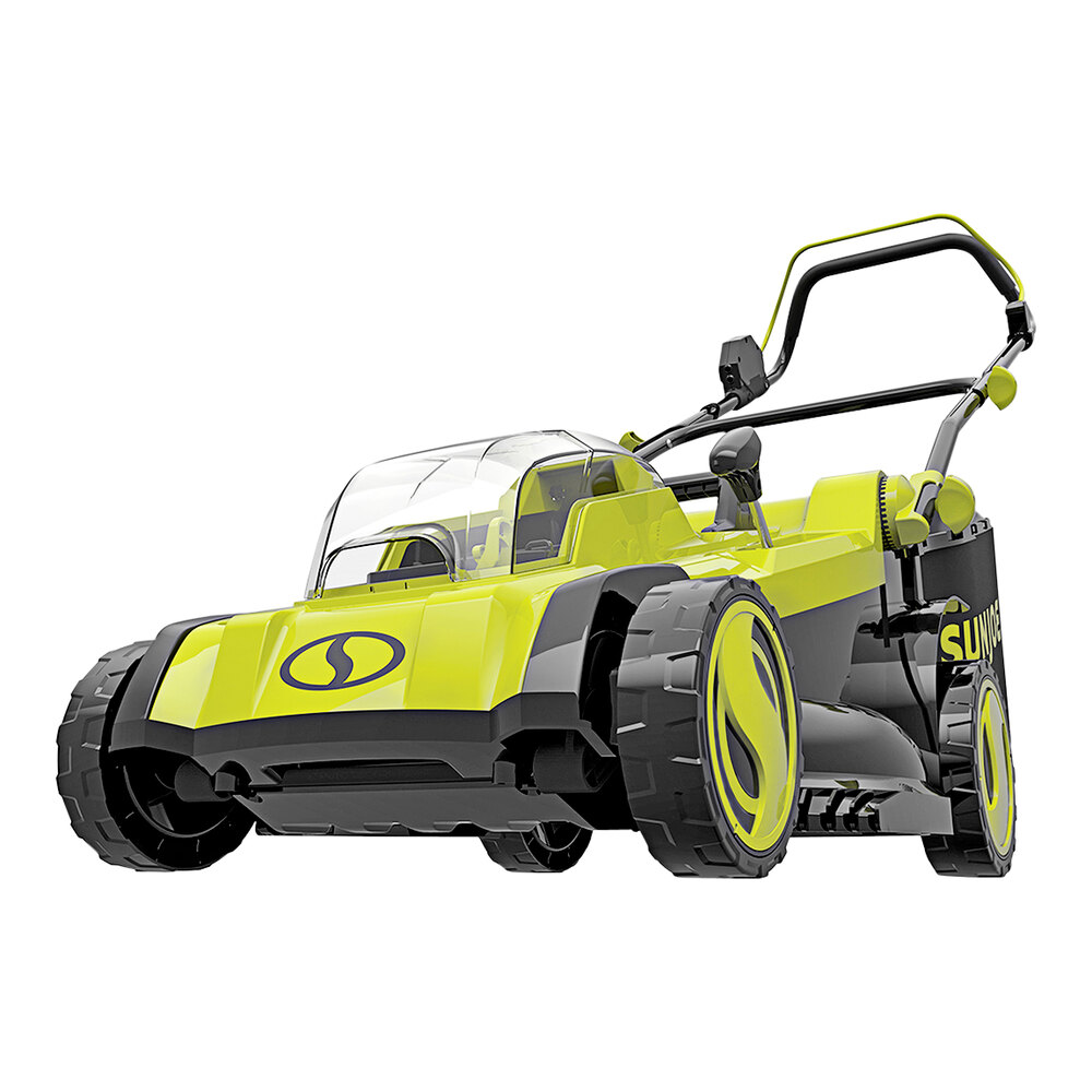 Sun Joe 24V-X2-17LM 17" iON+ Cordless Brushless Lawn Mower Kit with (2 ...