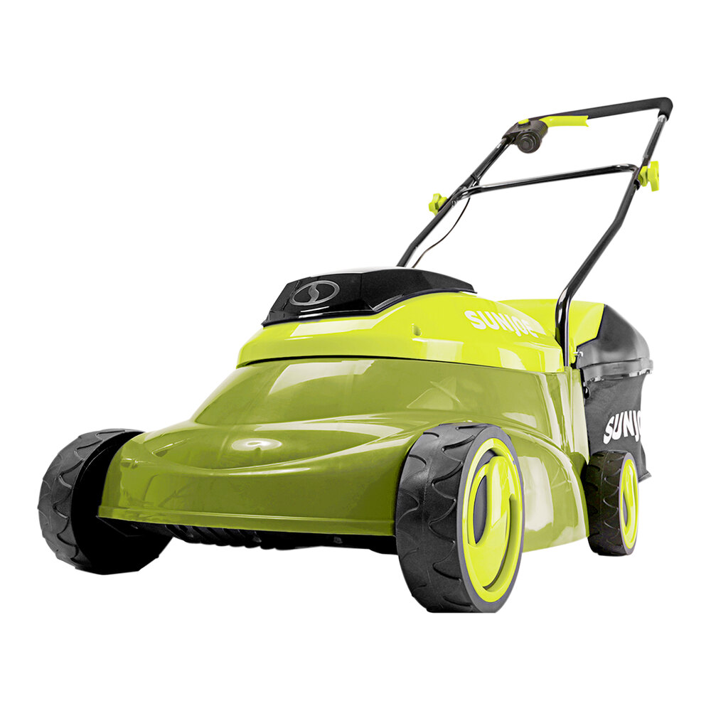 Sun Joe 24V-MJ14C 14" iON+ Cordless Push Lawn Mower with 4.0 Ah Battery ...