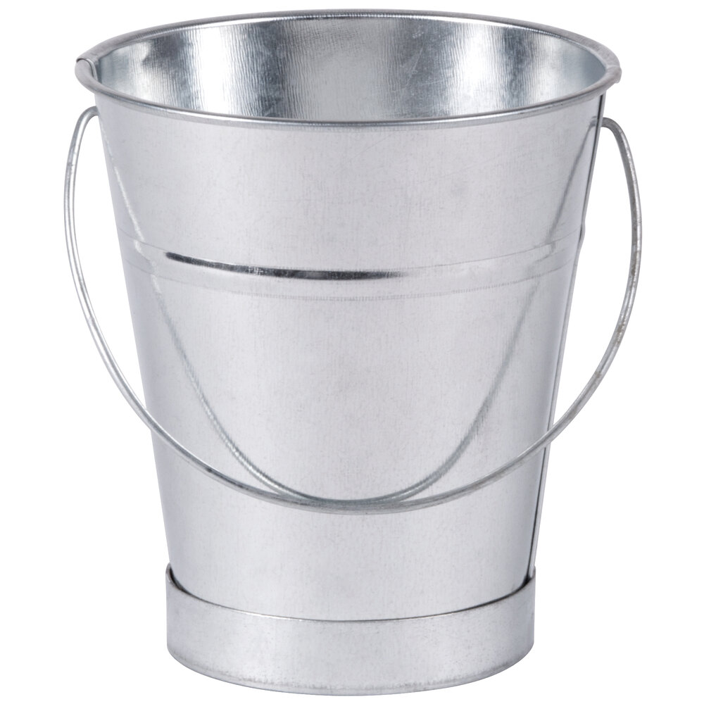 American Metalcraft GP4 Mini Galvanized Pail - 4 3/8"