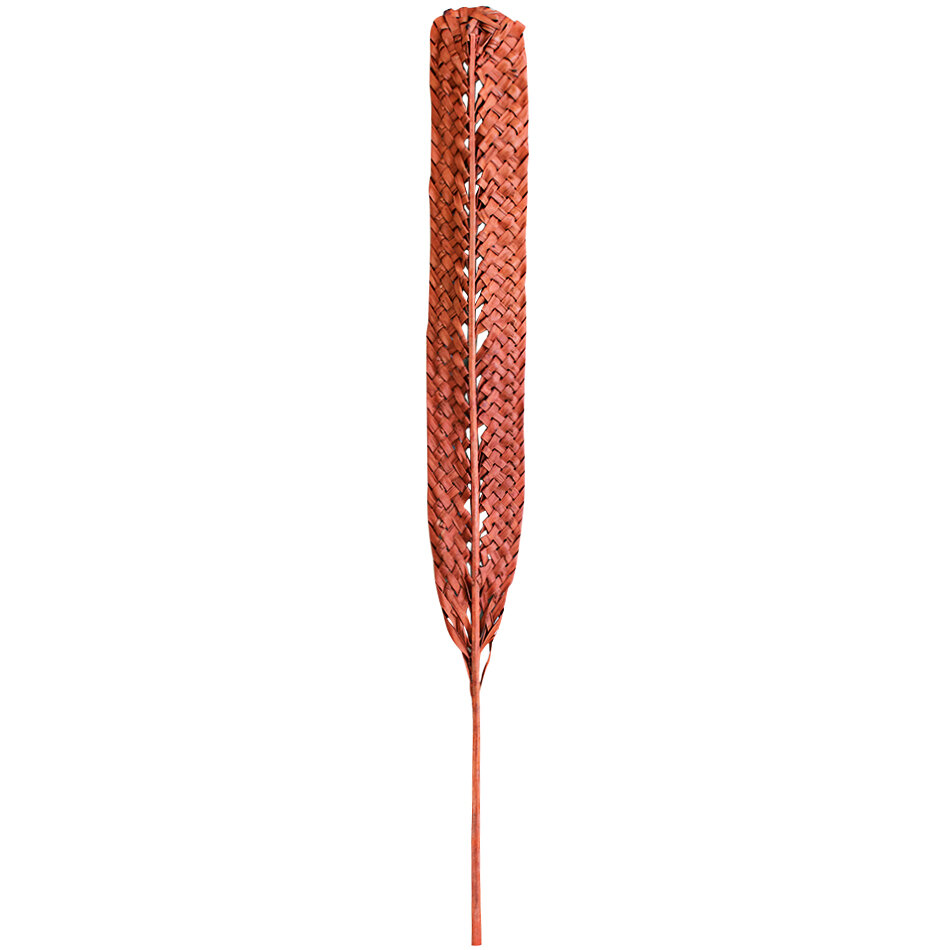 Kalalou 48" Dried Pink Woven Kejur Leaf - 12/Pack
