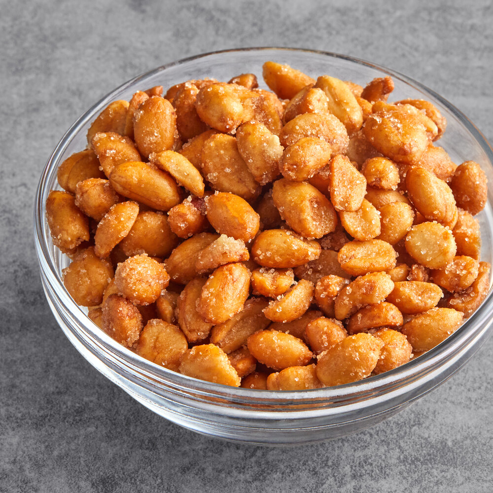 Bulk Honey Roasted Peanuts (30 lb.) - WebstaurantStore
