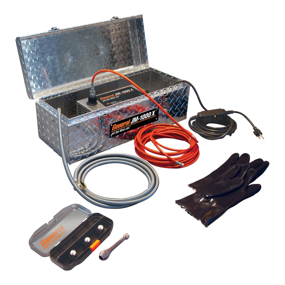 General Pipe Cleaners 114200-JM-1000-X-B Mini-Jet Electric Water Jetter ...