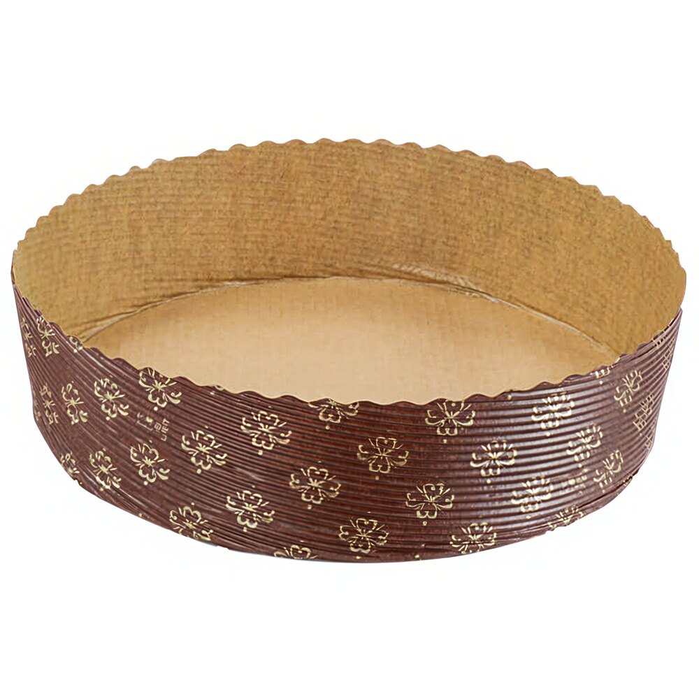 Novacart Brown and Gold Paper Baking Mold 23 oz. - 540/Case