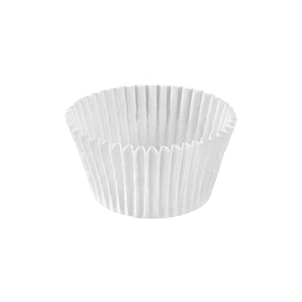 Novacart White Fluted Baking Cup 1 1/2" x 1 1/8" - 28,800/Case