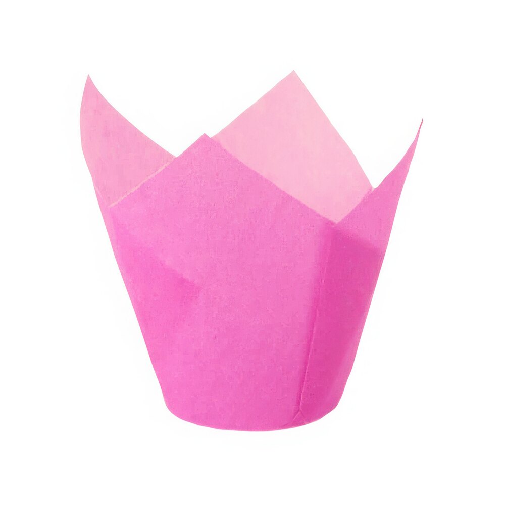 Novacart Pink Tulip Baking Cup 1 3/8" x 2 1/4" - 3,600/Case