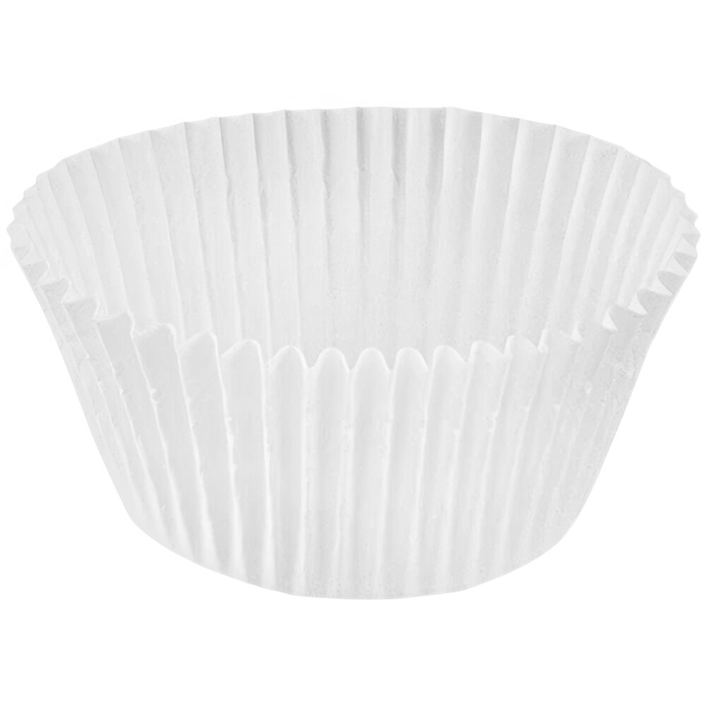 Novacart White Fluted Baking Cup 2 1/2" x 1 3/4" - 10,800/Case