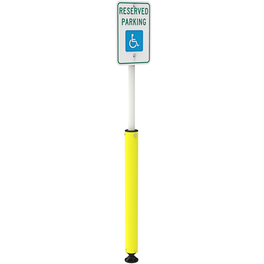 Impact Recovery Systems Sta-Rite 4" x 78" Fixed Yellow Bollard Sign ...