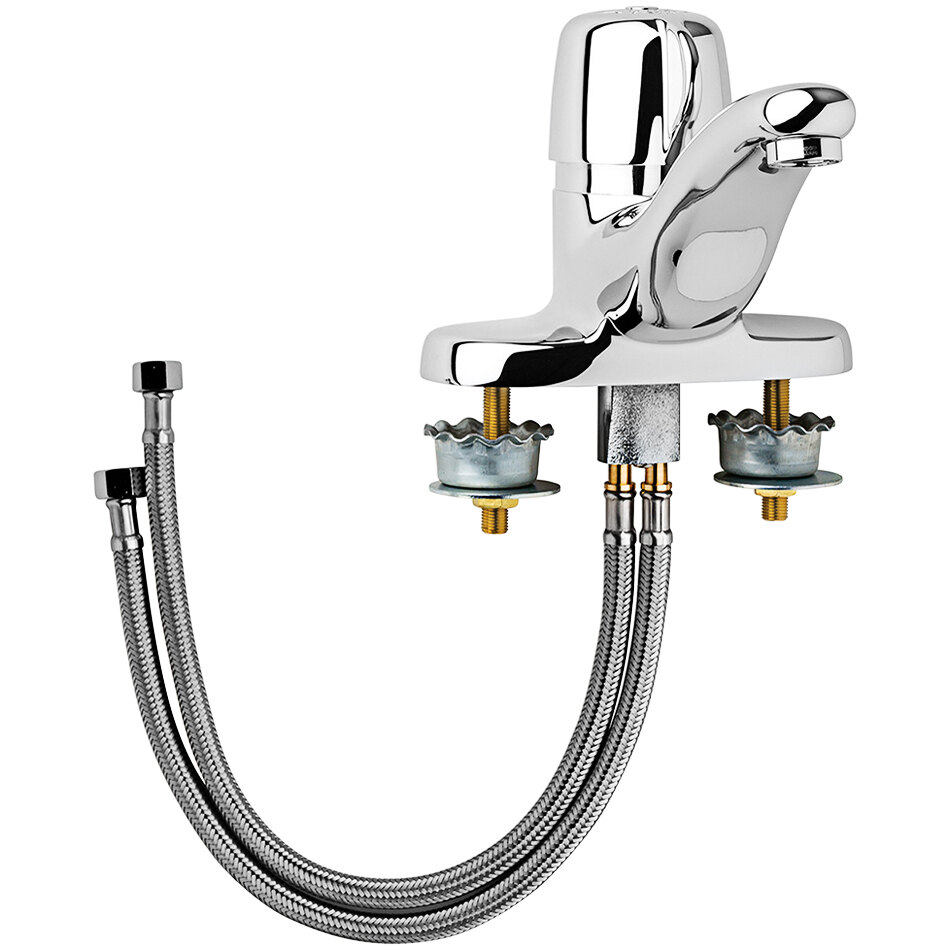 Chicago Faucets 3600-E2805AB 0.5 GPM Deck-Mounted Metering Faucet with ...
