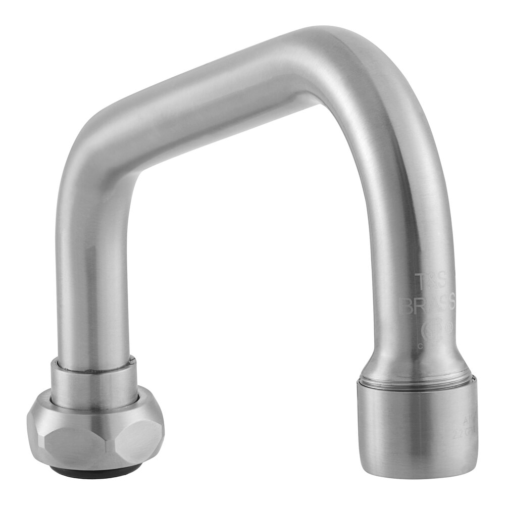 Eversteel by T&S S059X-A22 6" Stainless Steel Swing Spout with 2.2 GPM ...