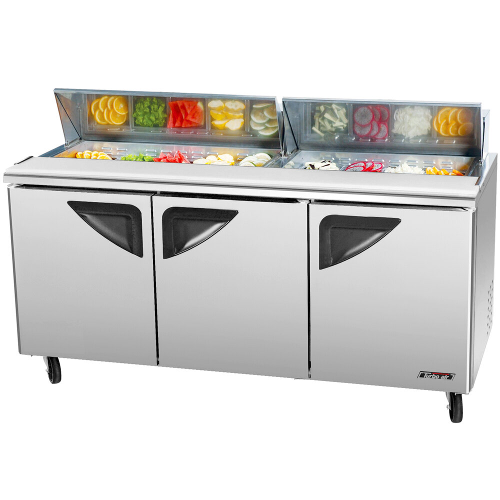 Turbo Air TST-72SD 72" Super Deluxe Refrigerated Sandwich / Salad Prep ...